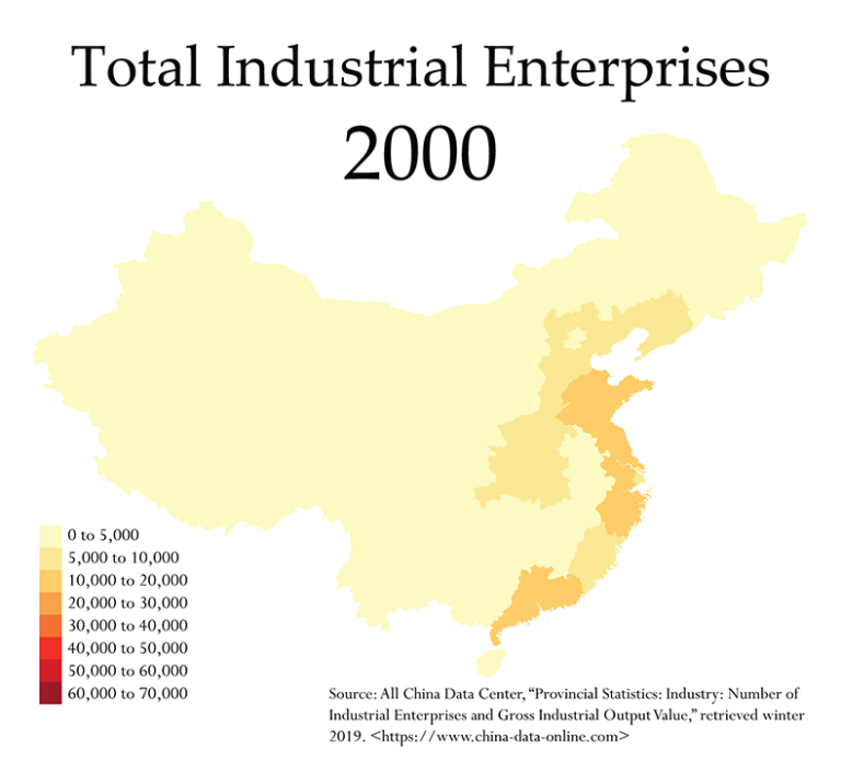 The Changing Geography of Chinese Industry: Data Brief | Chuang